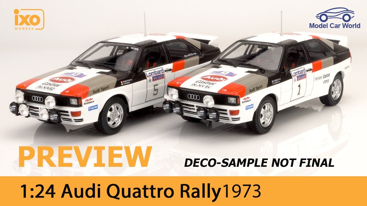 IXO Preview - 1:24 Audi Quattro Rally - YouTube