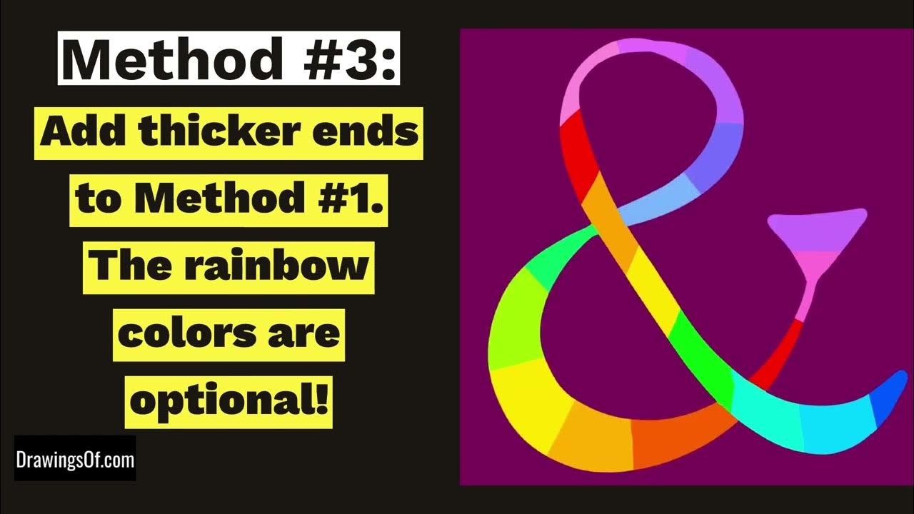 How to Draw the Ampersand Symbol - YouTube