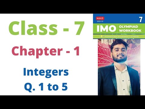 IMO | Class - 7 | C- 1 | Integers | Q. 1 to 5 | By - Sudhir Sir - YouTube