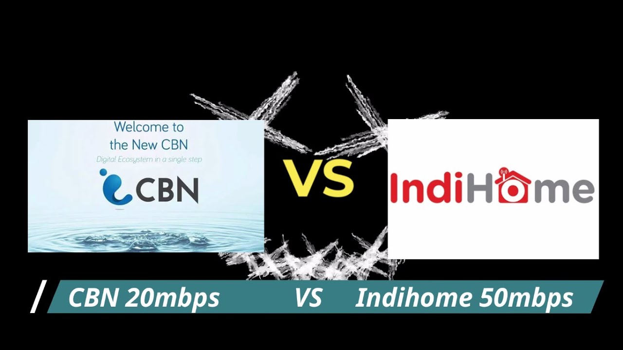 Indihome 50mbps VS CBN 20mbps, belajar internet - YouTube