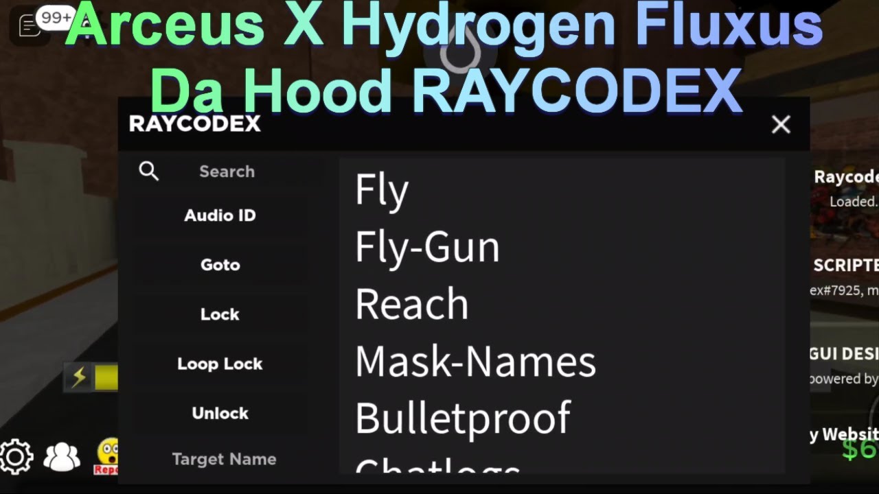 Arceus X Hydrogen Fluxus Da Hood RAYCODEX Very Op - YouTube