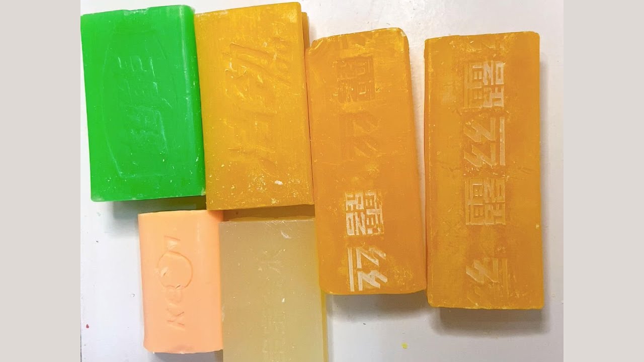 ASMR cutting dry soap/oddly carving soap/satisfying relaxing crunchy ...