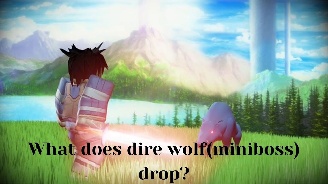 What does dire wolf (miniboss) drop? | Roblox Era of Aincrad - YouTube