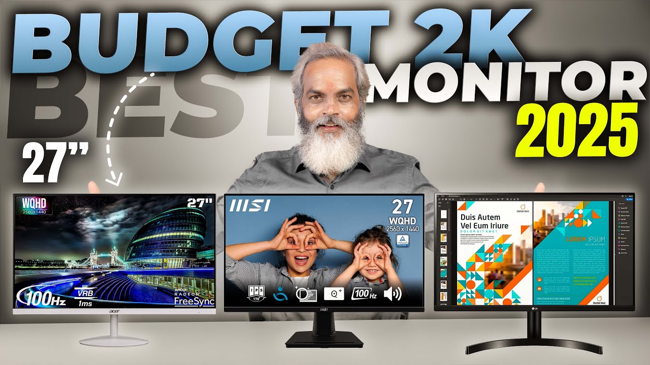 Best Budget 27 inches 2K Monitors in 2025 - YouTube