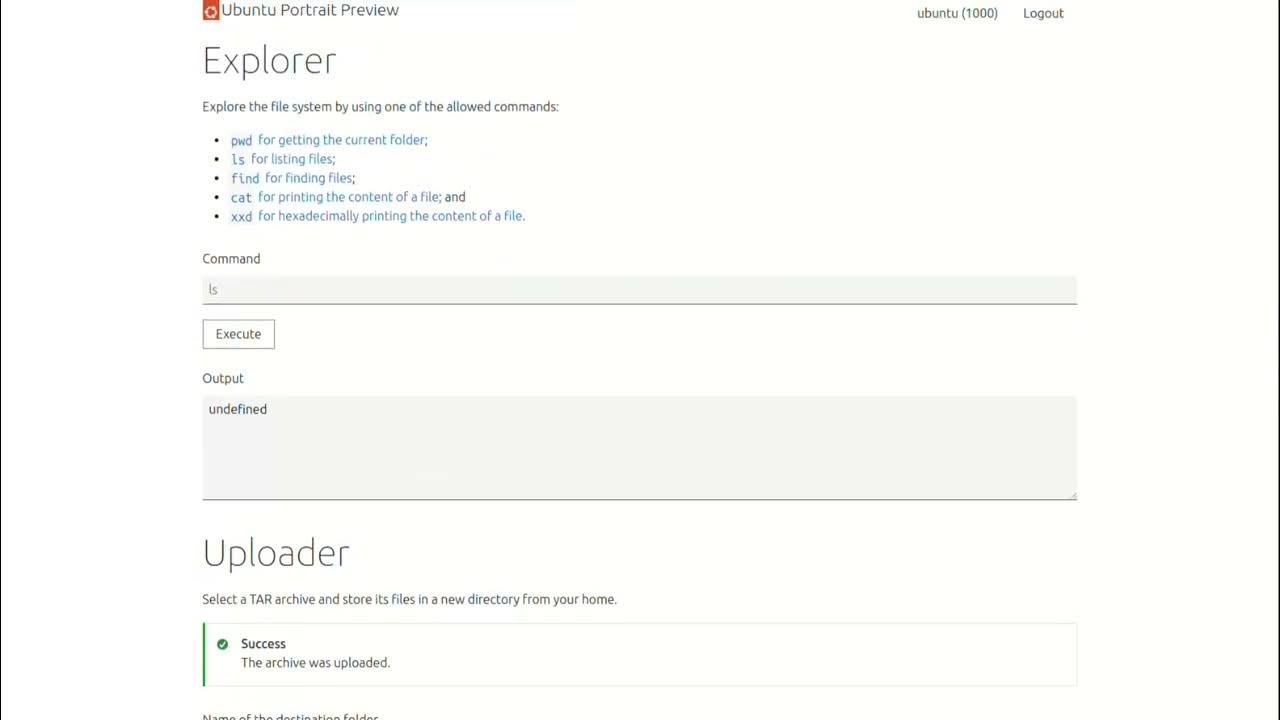 Ubuntu Portrait's File Upload and CLI Functionalities Demo for The Open Source Fortress - YouTube