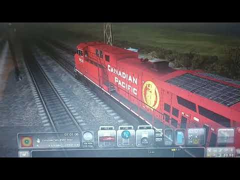 Train Simulator Classic Canadian Pacific AC4400CW 8622 cab tour and horn show with outside view ...