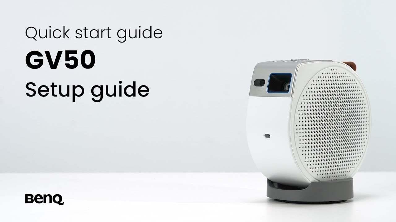 BenQ GV50 Portable Ceiling Projector - Quick Start Video - YouTube