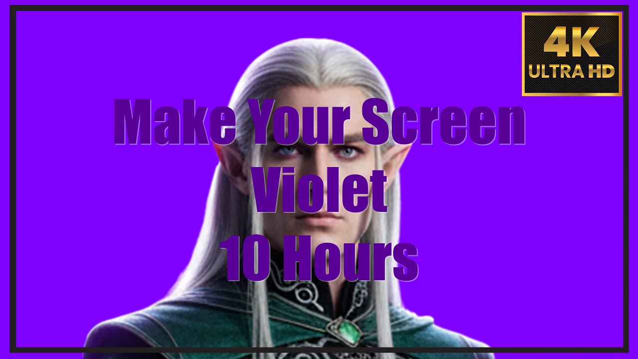10 Hours Violet Screen UHD|4K - YouTube