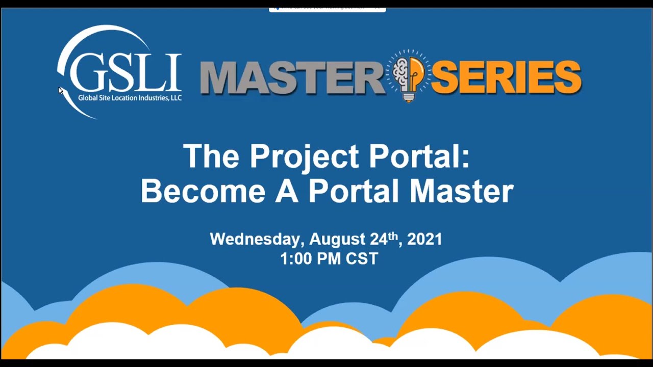 GSLI Master Series The Project Portal Becoming a Portal Master - YouTube