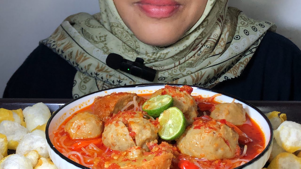 MUKBANG BAKSO KUAH MERCON + SOUN + KERUPUK JAPLAK | MUKBANG INDONESIA‼️ ...