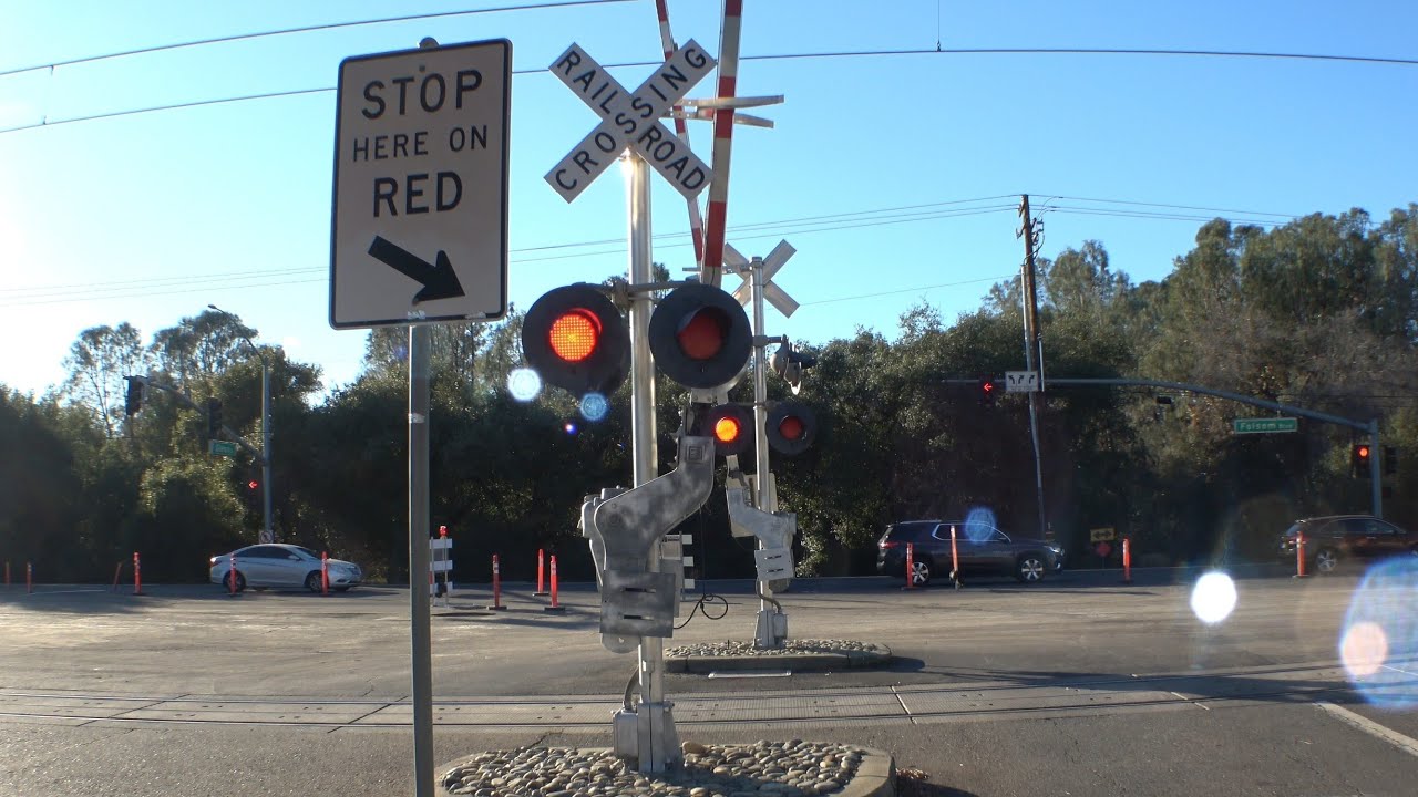 Glenn Dr. Railroad Crossing, Folsom CA - From All Angles - YouTube