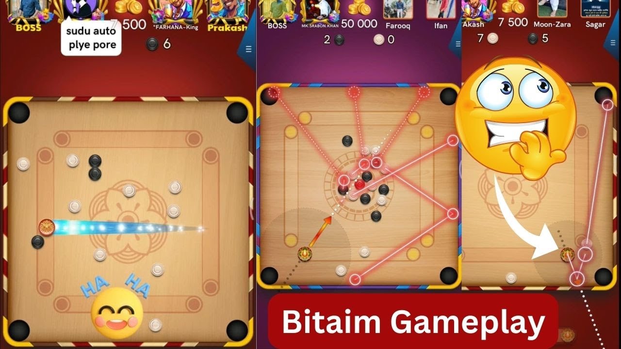 Bitaim premium 2V2 Gameplay 😱| Carrom Pool New Hack | Bitaim Hack ...