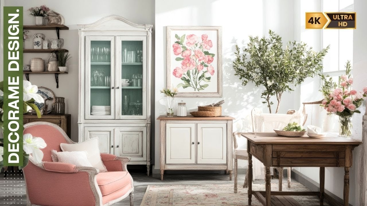 French Country Decor: Adding Soft Spring Accents for a Countryside Chic Home Style - YouTube