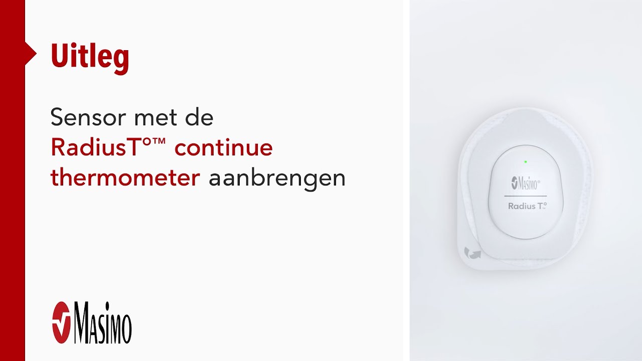 Uitleg: Sensor met Radius T°™ draagbare thermometer aanbrengen - YouTube