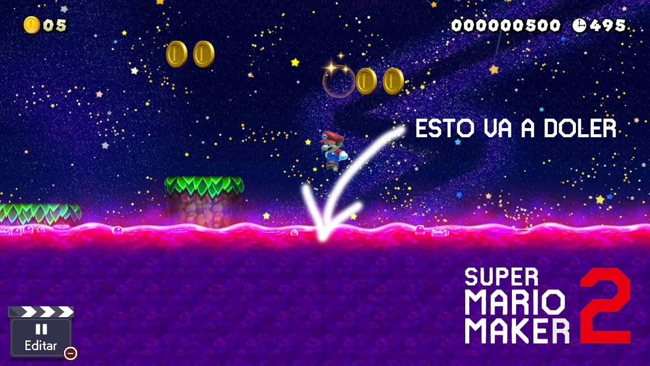 Super Mario Maker 2 | Como crear niveles de noche 🌙 - YouTube