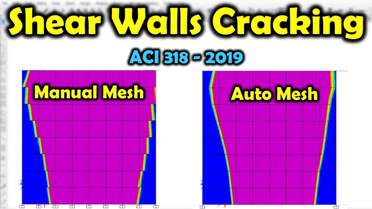 How To Check Shear walls Cracking By ACI318-2019 - YouTube