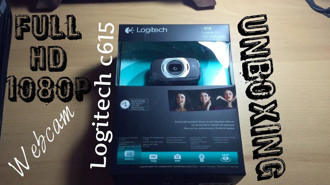 Unboxing Logitech C615 Webcam Full HD 1080p en Español - YouTube
