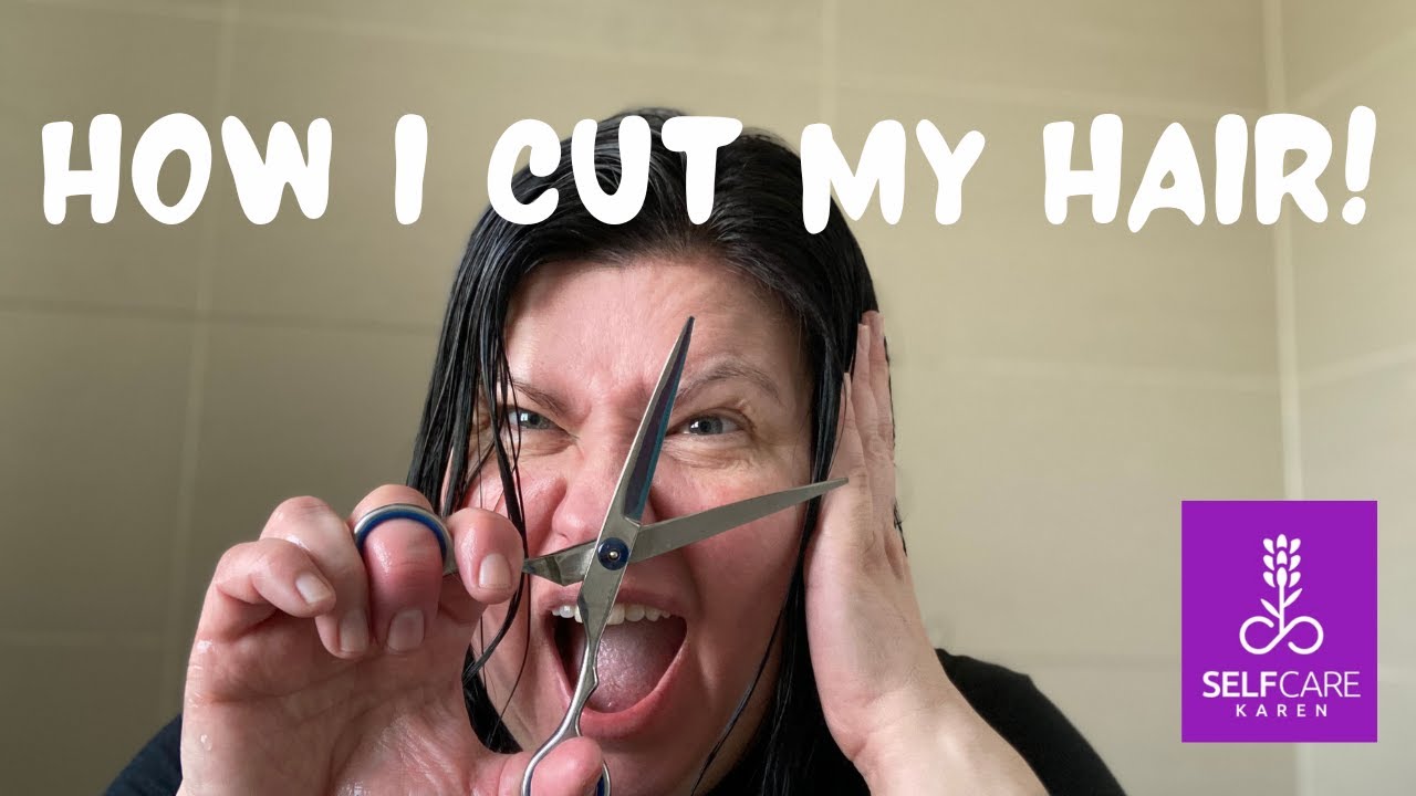 How I cut my own hair 💜 at home haircut using butterfly method 💜 ...