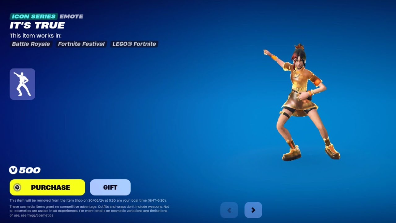 Fortnite It's True Emote Available In Item Shop! and Some Other Icon ...