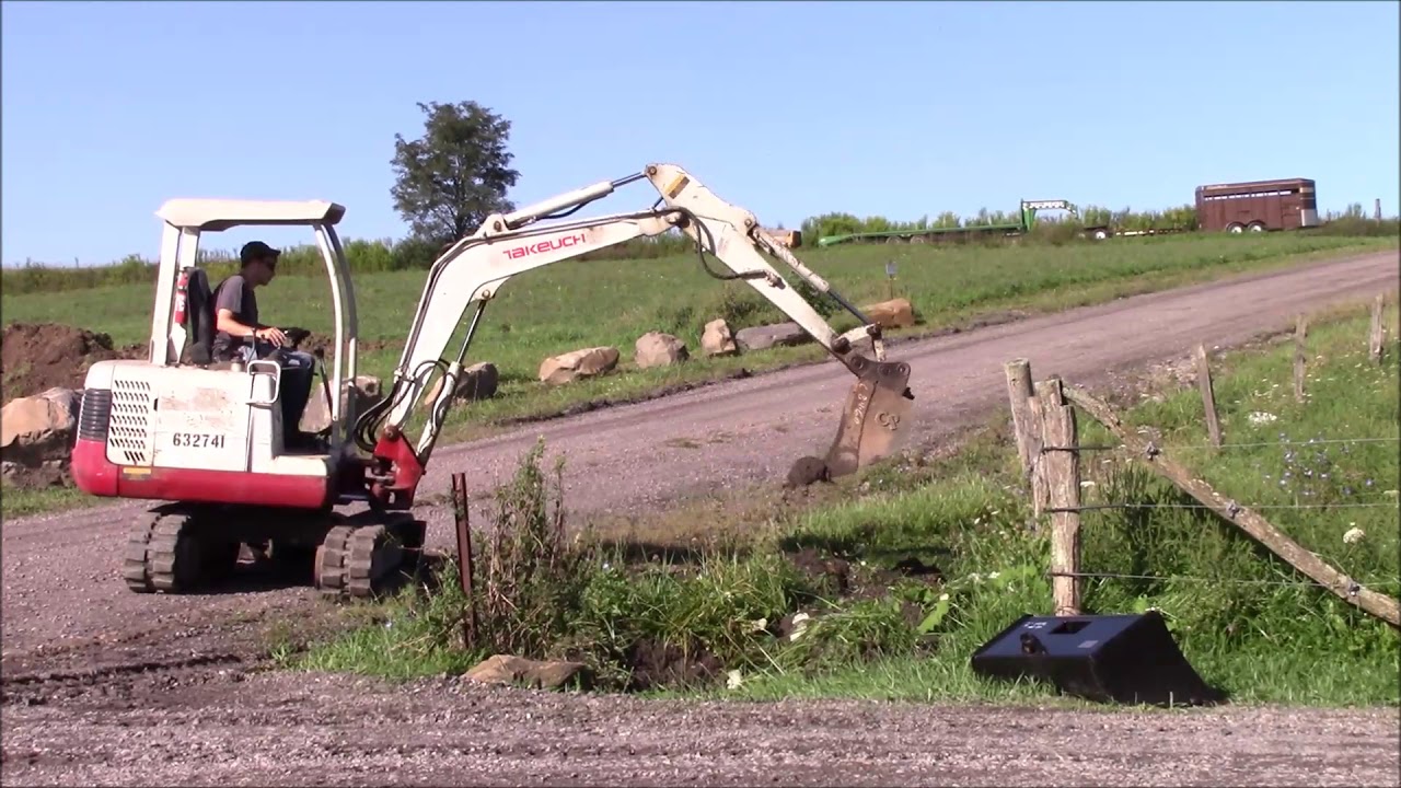 Cleaning Out Ditches - YouTube