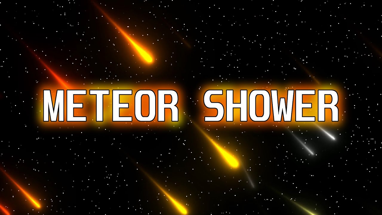 Animated Meteor Shower - YouTube