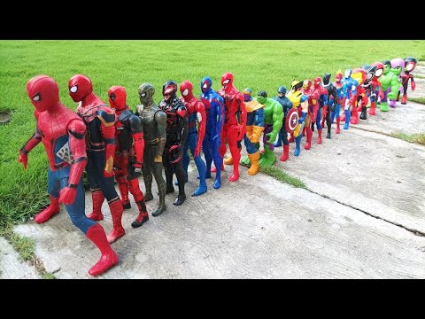 AVENGERS ACTION FIGURE COLLECTION | SPIDERMAN, HULK, IRONMAN, VENOM, CAPTAIN AMERICA, BATMAN #245