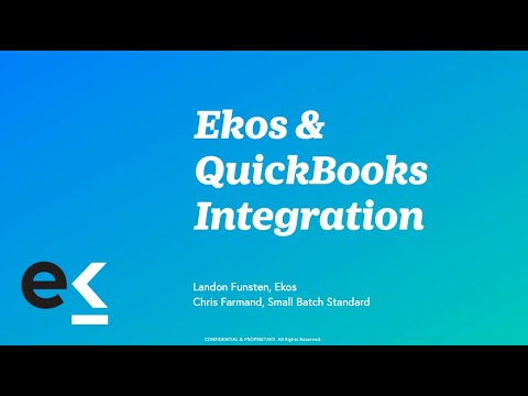 Webinar: Ekos & QuickBooks Integration Information Session - YouTube