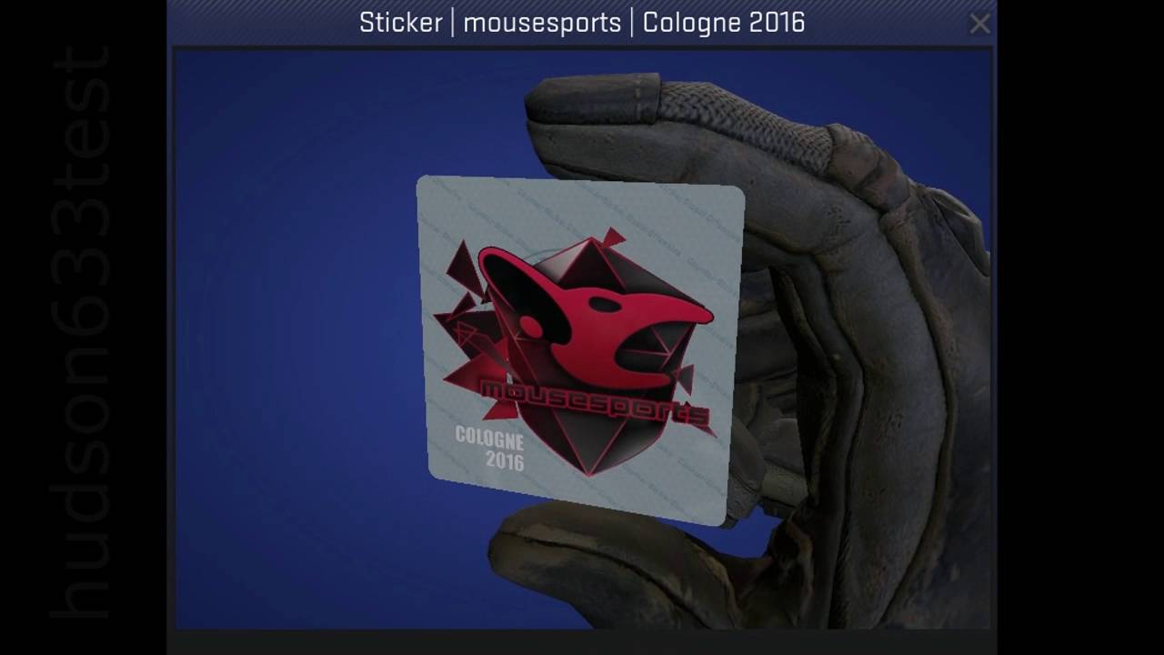 mousesports Sticker Cologne 2016 - YouTube