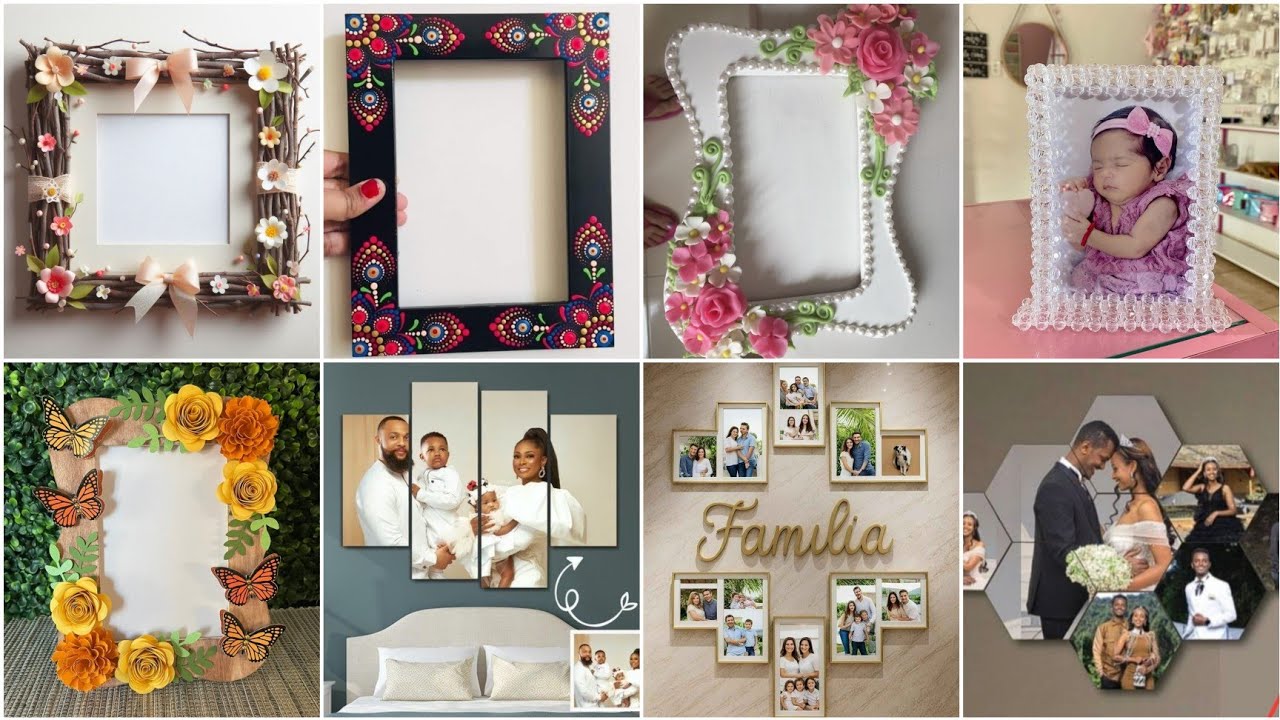 🪄Top 90+ Photo Frame Design Ideas | Beautiful Photo Frame Craft Idea ...