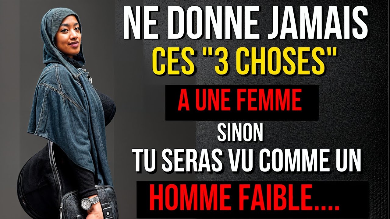 Les 3 choses qui te font passer pour un homme faible aux yeux des ...