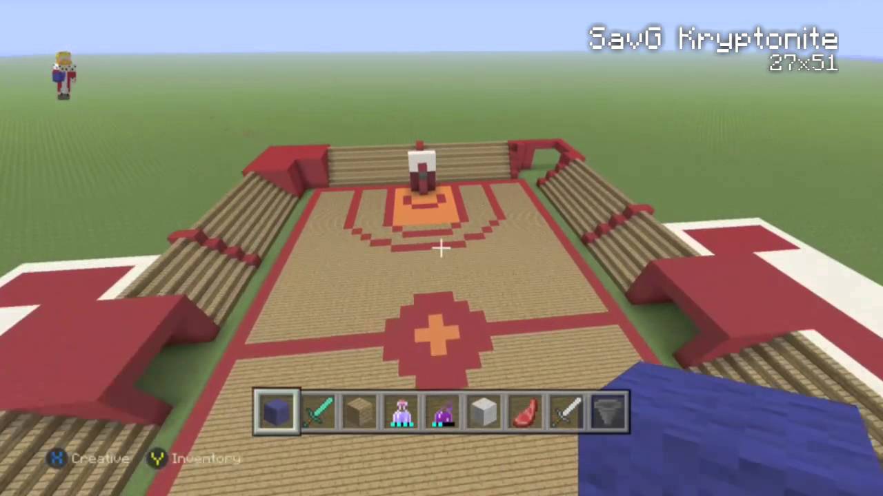 Minecraft Basketball Court part 1 Court - YouTube