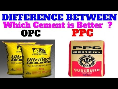 What is OPC and PPC Cement? | What is difference Between OPC Cement and ...