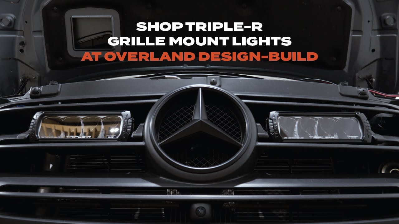 Triple-R Sprinter Grille Mount Lights-Install today at Overland Design ...