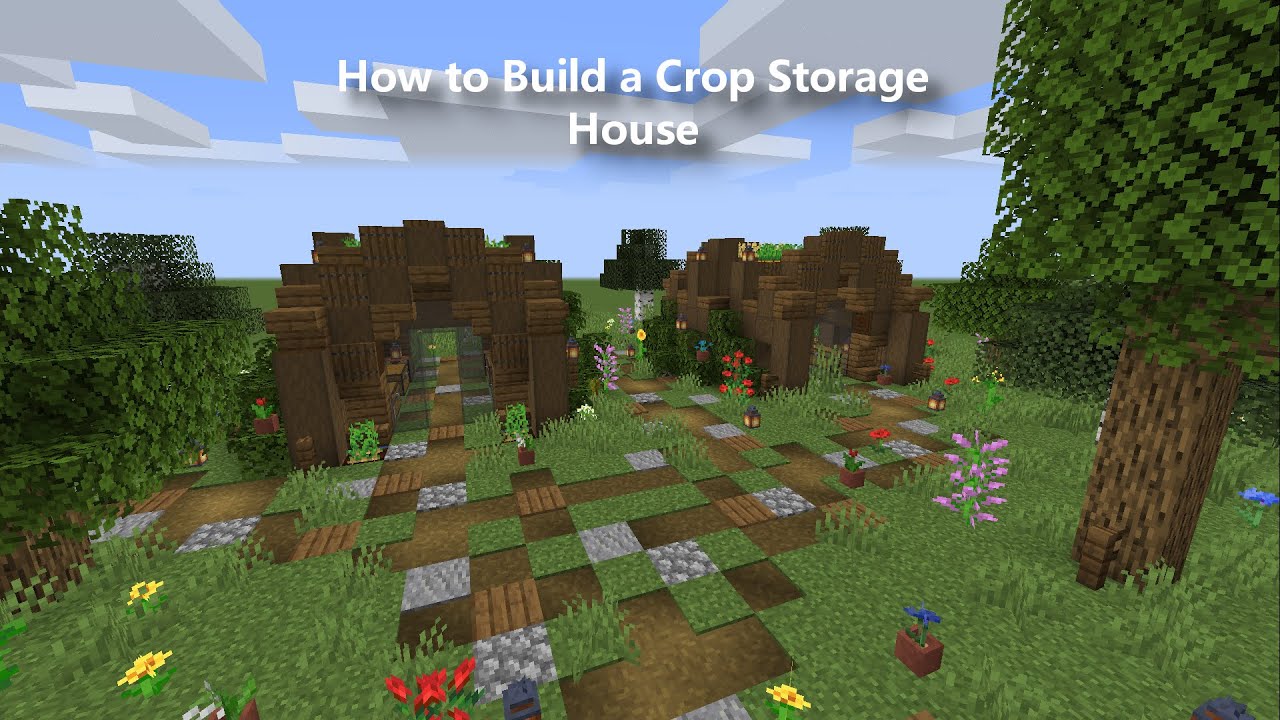 How To Build a Crop Storage House in Minecraft | ENG PL - YouTube