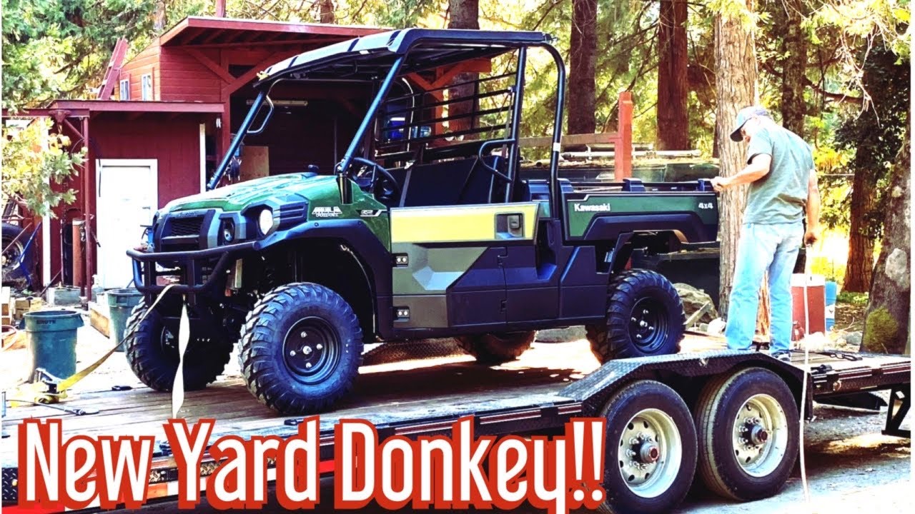 Picking up a brand new Kawasaki MULE - YouTube