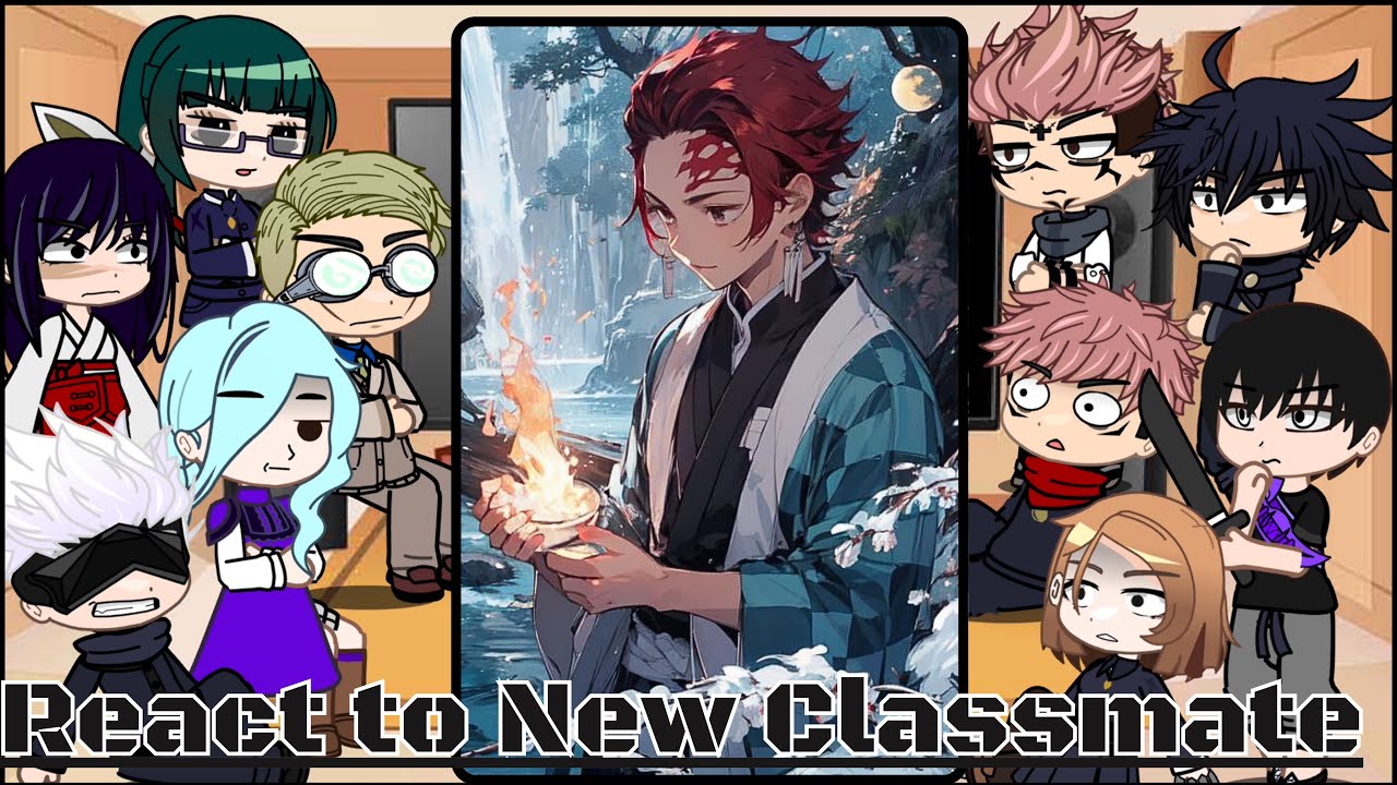 jujutsu kaisen Itadori react to tanjiro kamado as new classmate | Demon ...