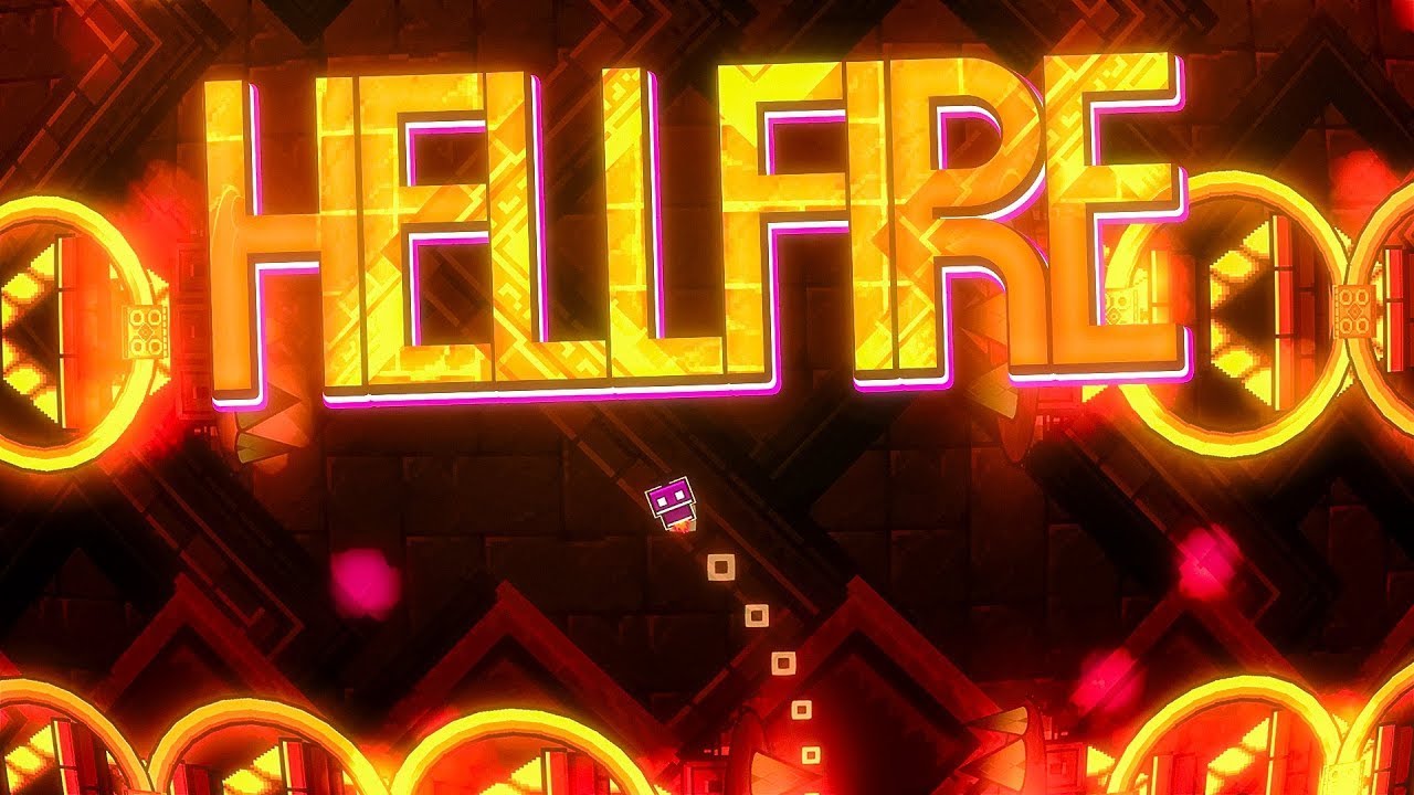 Geometry Dash Level Hellfire - YouTube