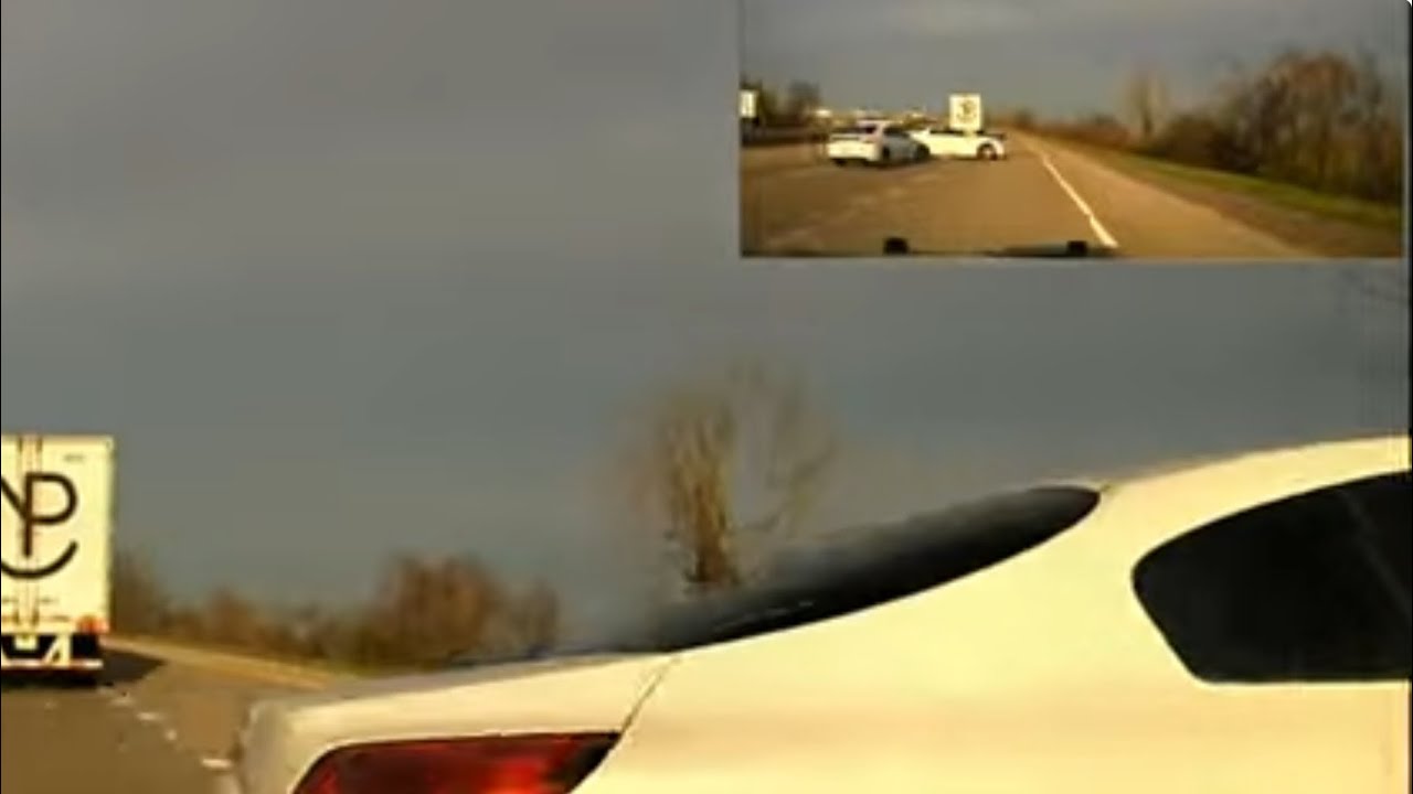 LRPD w/ Arkansas State Police TVI , stolen car, both dashcams. bodycams ...
