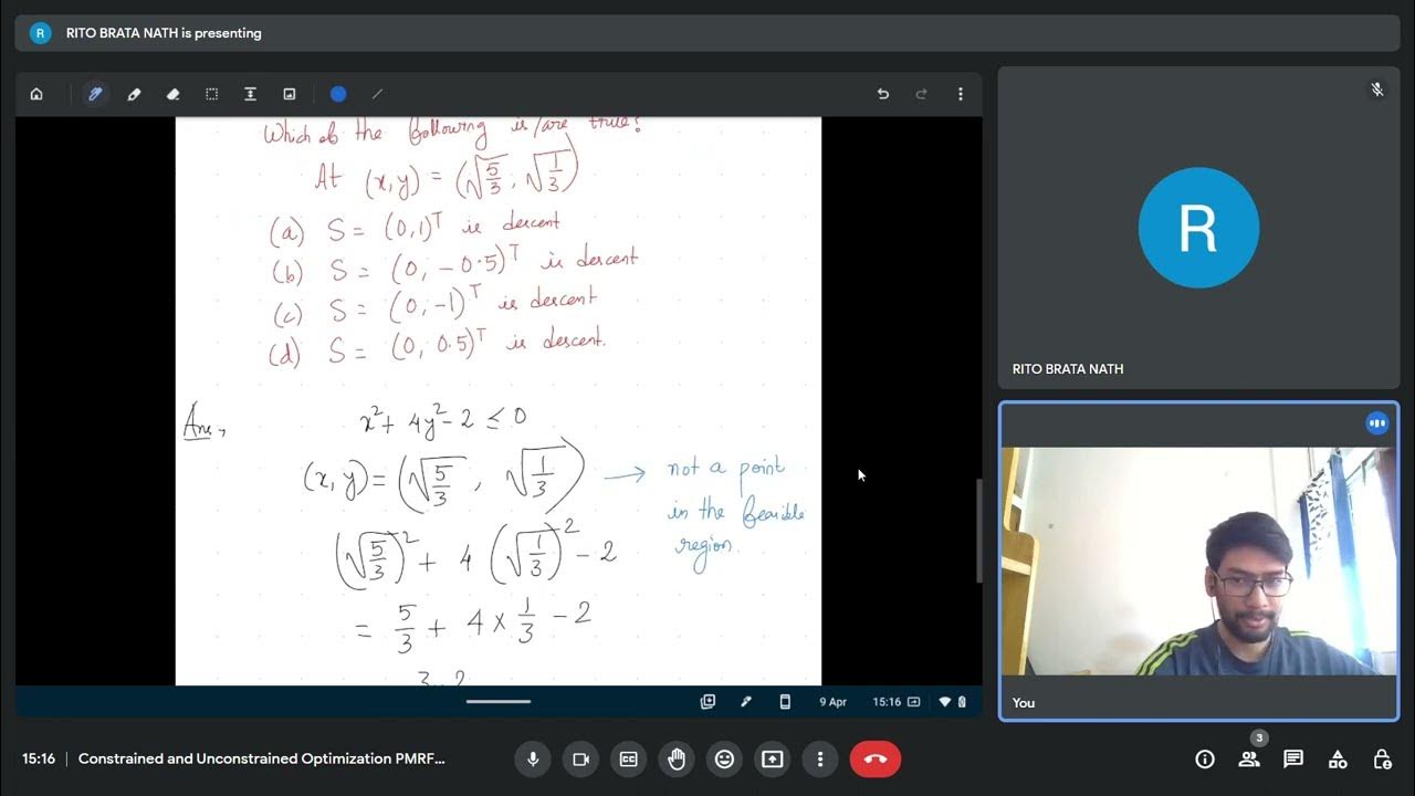 Week 10 TA Session: Constrained and Unconstrained Optimization - YouTube