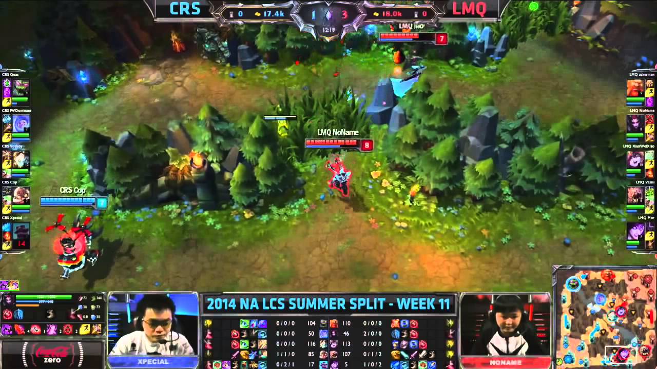 CRS vs LMQ - 2014 NA LCS Summer W11D2 - YouTube
