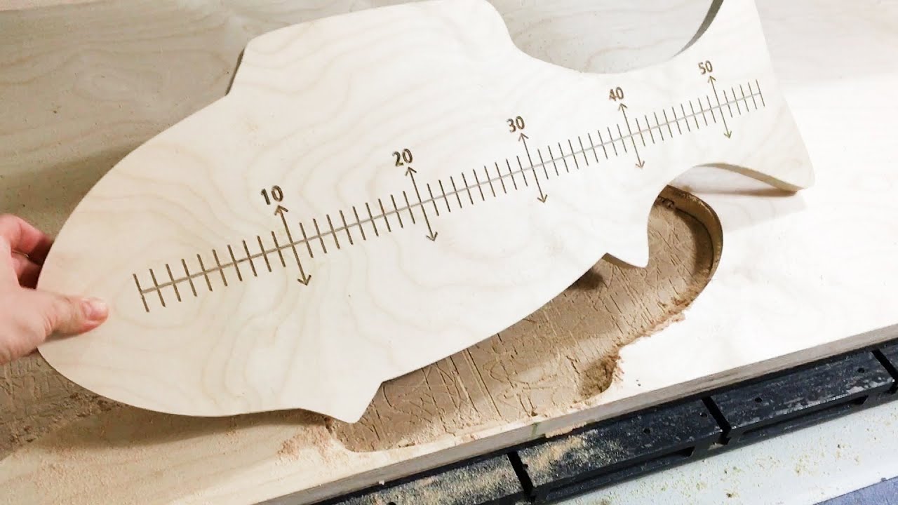 Fish Measuring Board | CNC woodworking #35 - YouTube