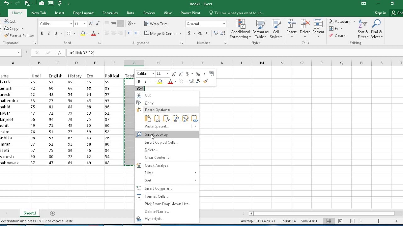 How to use V-lookup for Grade in Excel....Excel me V-lookup se Grade ...