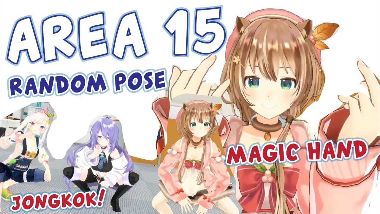Pose Random Moona, Iofi, Risu Magic Hand, Jojo, Pargoy, Goyang Gergaji ...