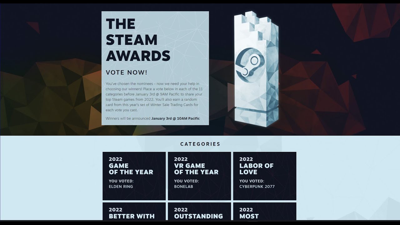 Insignia "Steam Awards 2022" | Cómo conseguir cromos - YouTube