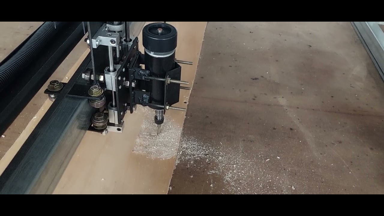 pengetesan cnc router 0,5t dc spindel 500 watt (ferian doni - pangkalan ...