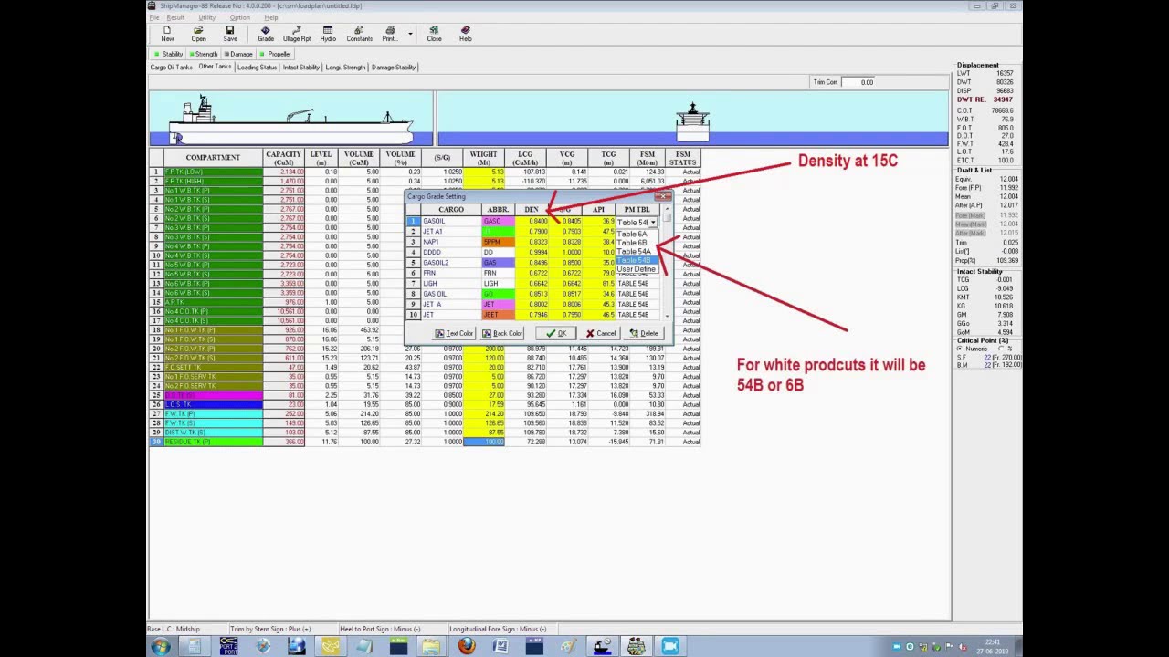 Stowage Plan On Oil Tanker - YouTube