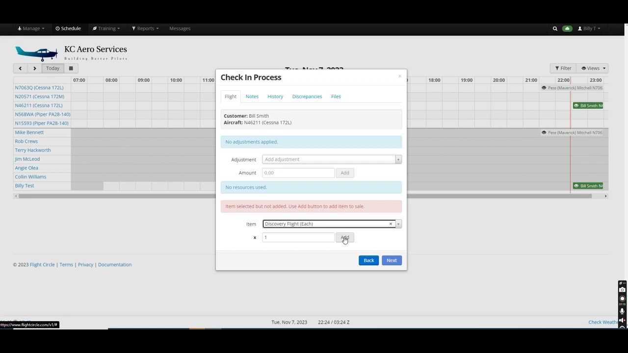 Dispatch and Check In Discovery Flights Flight Circle - YouTube