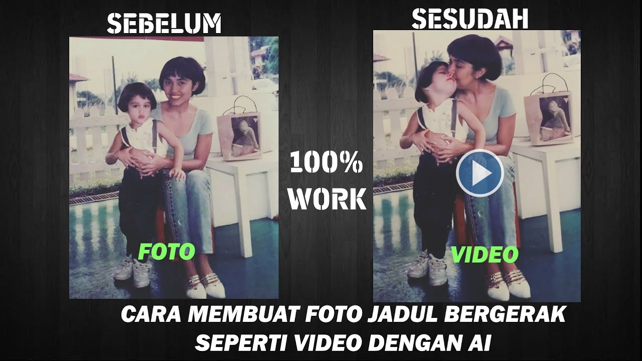 Cara Membuat Foto Jadul Bergerak Seperti Video Dengan Ai - YouTube