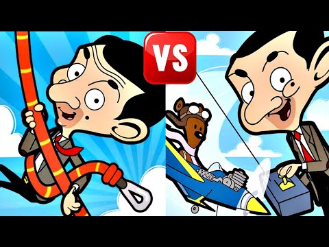 Mr Bean Risky Ropes VS Mr Bean Flying Teddy GAMEPLAY ANDROID IOS - YouTube