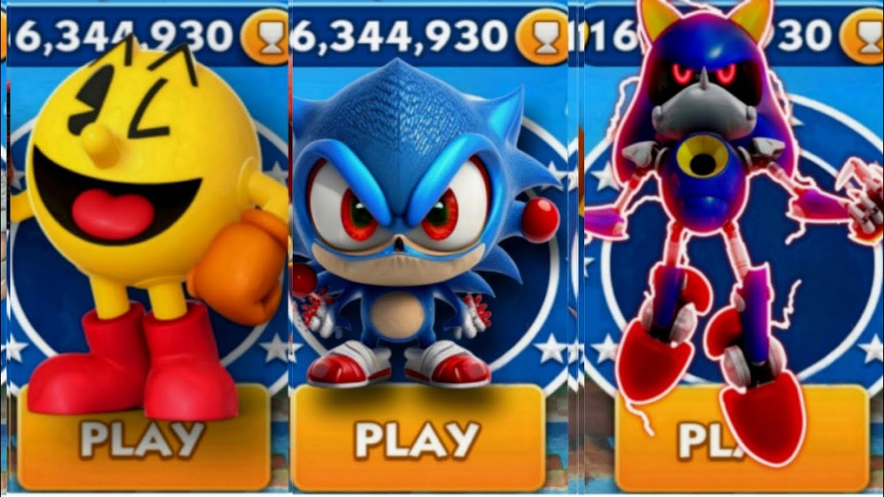 Sonic Dash - Pacman VS Andronic VS Metal Sonic _ Movie Sonic vs All ...